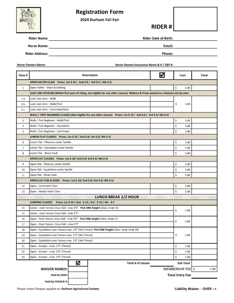 Durham Fall Fair - Durham Agricultural Society - Durham Fall Fair